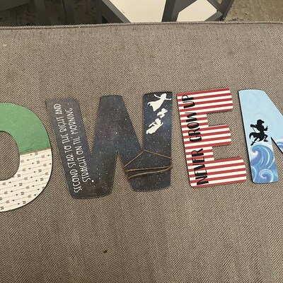 Peter Pan Theme Nursery Letters - Etsy