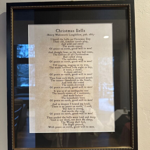 I Heard the Christmas Bells, Henry Wadsworth Longfellow Poem, Christmas ...