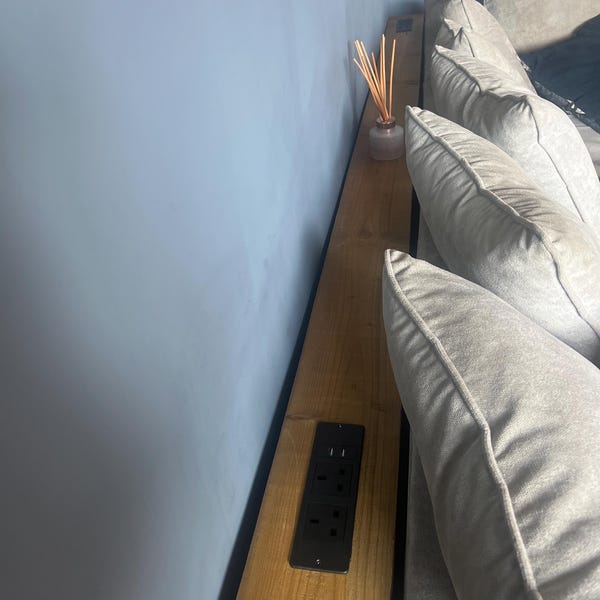 Behind Sofa Console Table With Recessed Sockets - Bespoke Sizes and ...