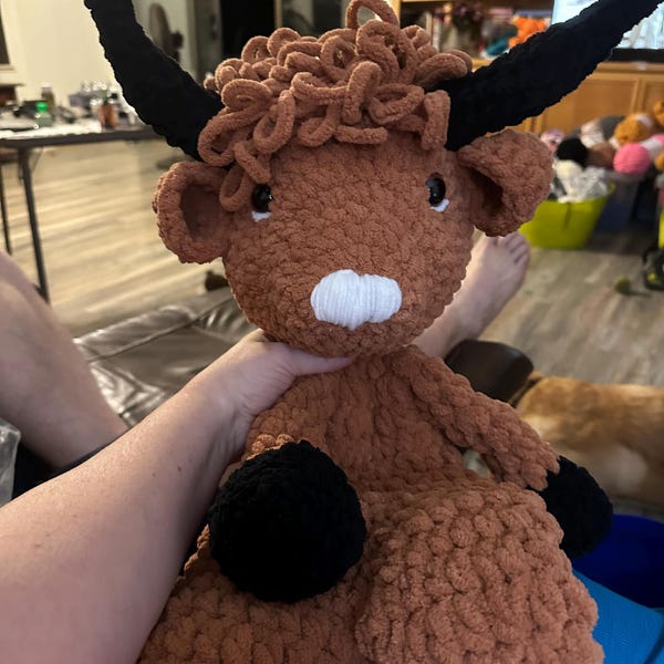 Benny the Highland Cow Pattern | Crochet Highland Cow Pattern Only - Etsy