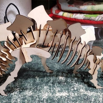 T-rex Dinosaur Digital Pattern Template File for Laser SVG DXF CDR ...