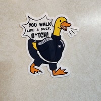 RM Rpwp Sticker, You Walk Like a Duck Btch, Groin Vinyl Stickers ...