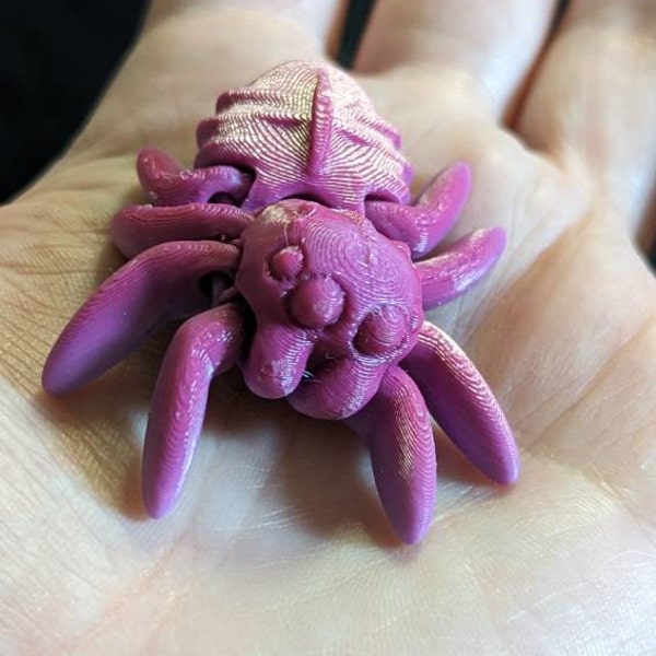 3D Printed Tiny Spider | Tiny Spider | Made-to-order | Articulated ...