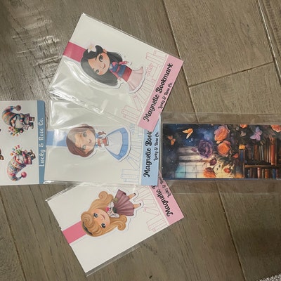 Magnetic Princess Bookmark Princess Bookmark Gift for Readers Gift for ...