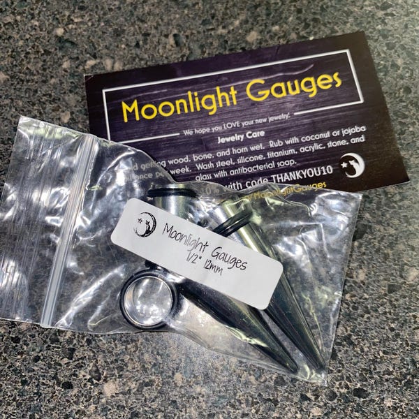 6 Steel Pinchers 0g 2g 4g 6g 8g 10g Horseshoes Talons Tapers Crescents ...