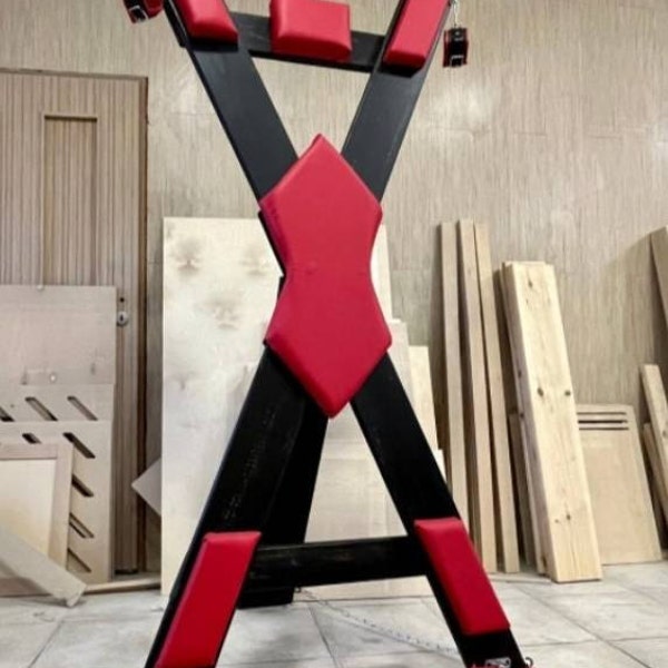 BDSM Inspired Wooden Bed With Restraining Options Unique Adult Play ...