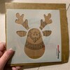 Rudolph Reindeer Face Stencil Reindeer Stencil DIY - Etsy
