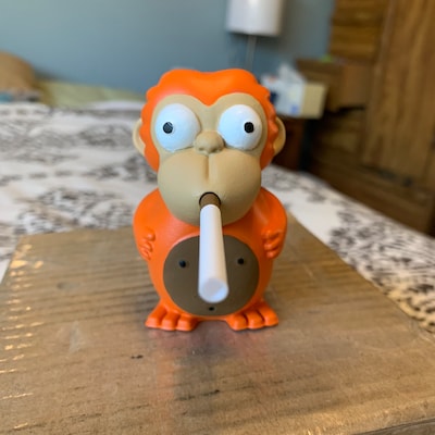 The Simpsons Smoking Monkey - Etsy