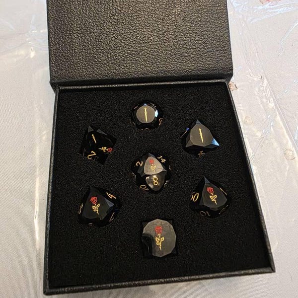Polyhedral Garnet DND Dice,gemstone Dice Polyhedral DND Dice With Gift ...