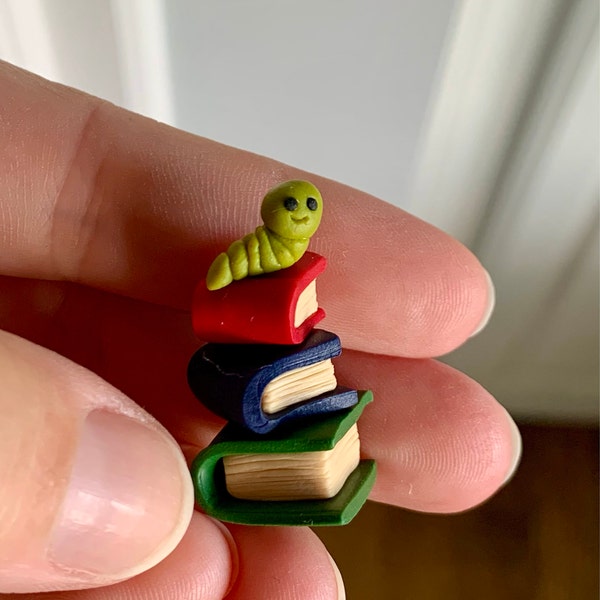 Fancy Bookworm With a Top Hat Limited Edition Clay Figure Funny Gifts ...