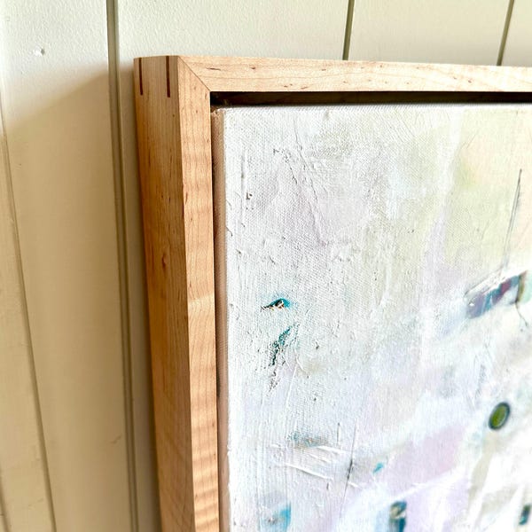 Natural Wood Floating Frame, Available in Maple, Walnut, Cherry, and ...