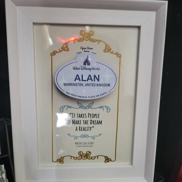 Cast Member Name Tag Display Frame and Print | Casting Agency Door ...