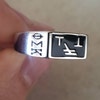 Alpha Sigma Alpha Ring, Heart Design, Sterling Silver ASA-R002 - Etsy