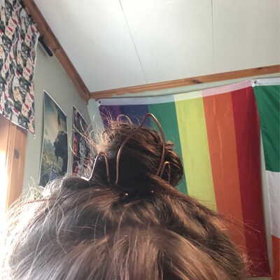 Fire Bun Holder or Ponytail Holder Hair Cuff Copper Hair - Etsy