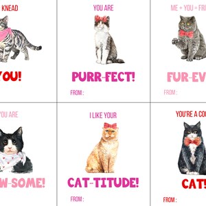 18 Instant Download Puppy Printable Valentine's Day Cards, Classroom ...