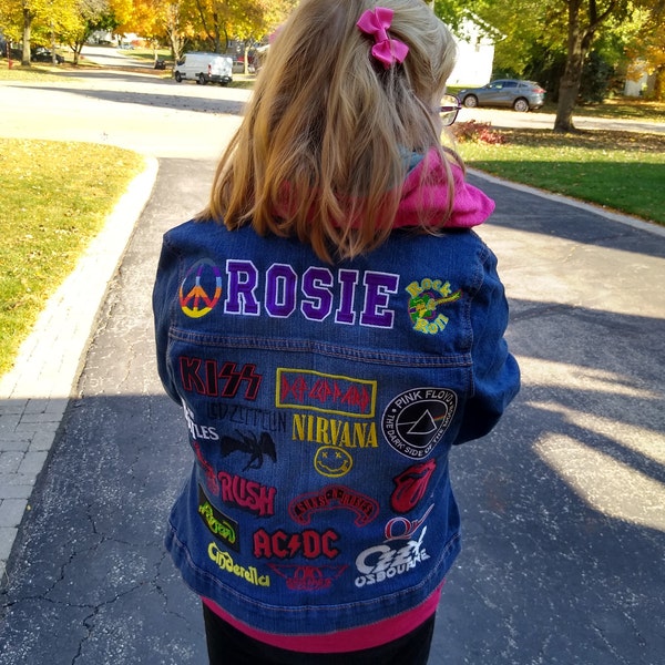 Personalized Kids Rock & Roll Jacket // Kids Jackets // Kids Jacket ...