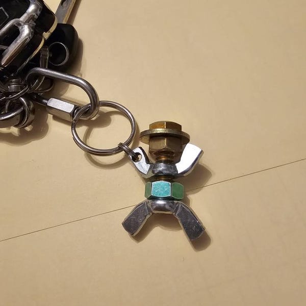 Nut and Bolt Key Chain | Custom Nut and Bolt Figure Key Chain ...