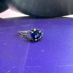 Sterling Silver Dark Gothic Ring Gothic Engagement Ring Goth - Etsy