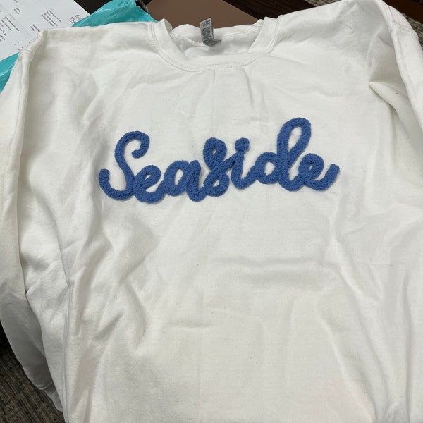 Chenille Letter Sweatshirt Team Sports Shirts Spirit Wear Custom ...