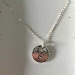 3 Initials Necklace Multiple Initials Necklace Spaced - Etsy