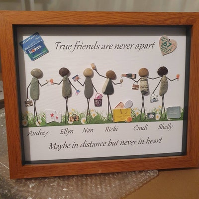 Best Friends Pebble Art Besties Forever Friend Gift Bffs Sisters Pebble ...