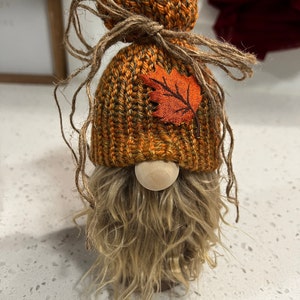 Fall Gnome, Leaf Gnome, Tiered Tray Gnome, Farmhouse Decor, Halloween ...