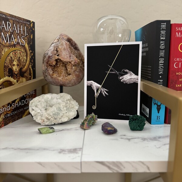 Thread of Life Ancient Greek Mythology Art Print, Gold Foil Embellished ...