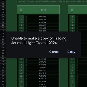 Simple Trading Journal 2024 Backtesting Strategy Google Sheets Planner ...