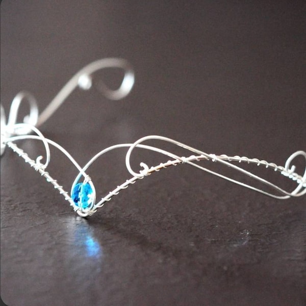 Handmade Celtic Silver Tiara, Perfect for Symbolic Weddings or Elven ...
