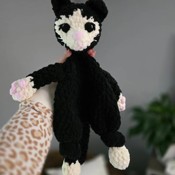 LITTLE Kosmo Kitty Knotted Lovey — Crochet Cat PATTERN - Etsy