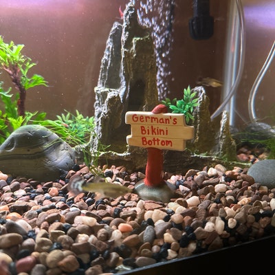 Ceramic Aquarium Gnomes With Walking Stick Sold Individually - Etsy
