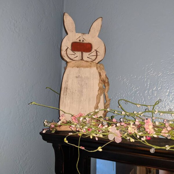 E Pattern, PDF Pattern, Digital Pattern, Bunny Pattern, Primitive Bunny ...