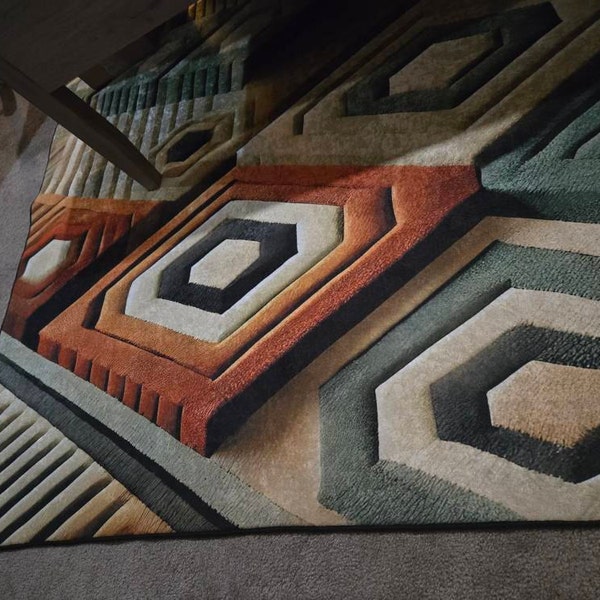 3D Rug, Optical Illusion, Runner Rug, Illusion Carpet, Deep Sea Rug ...