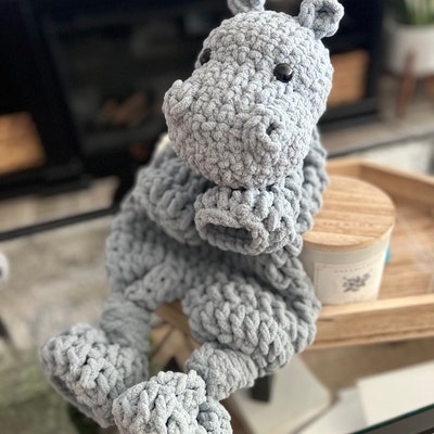 Chuflippo the Chunky Floppy Hippo Amigurumi Crochet Pattern - Etsy