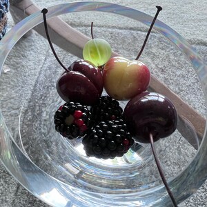Glass Fruit Collection Hand Blown Glass Art Glass Berries in - Etsy