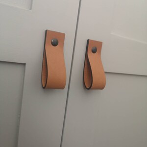 Oliver Edge Leather Loop Pulls - Etsy UK