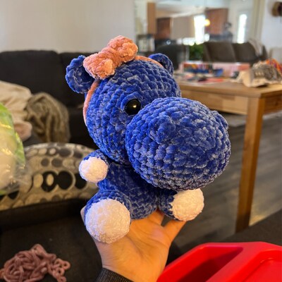 PATTERN: Hailey the Hippo Crochet Hippo Pattern Amigurumi Hippo Pattern ...