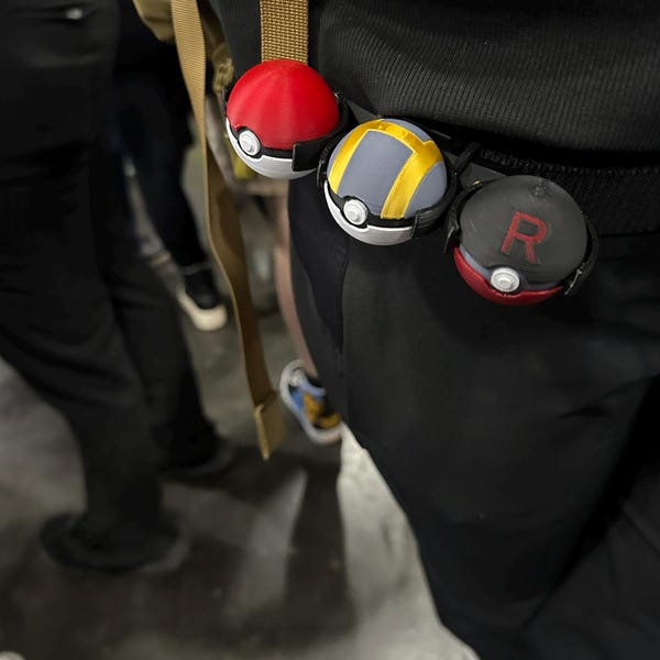 Pokeball Cosplay Prop With Belt Clip - Etsy