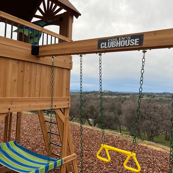 Personalized Clubhouse Sign - Kids Treehouse Fort Man Cave She Shed ...