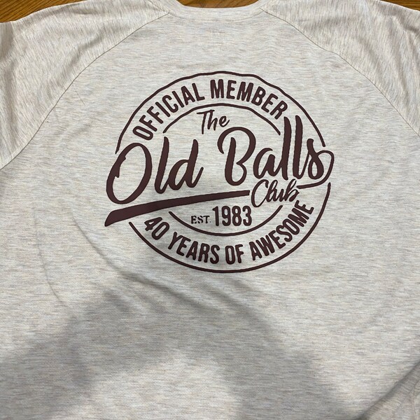 40th Birthday Svg, Official Member the Old Balls Club Est 1985, 40th ...
