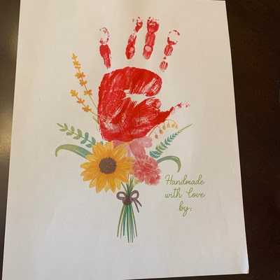 Happy Easter Handprint Art Footprint Little Chick Spring DIY Gift ...