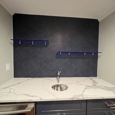 Perspex/acrylic Coloured Shelves Blue Neon for Interiors - Etsy