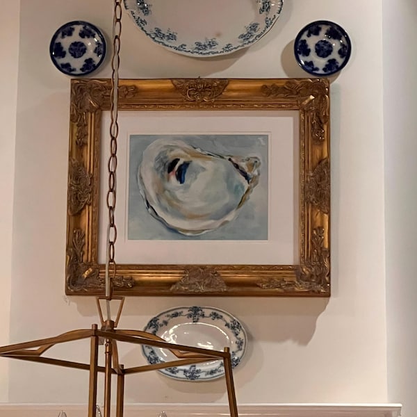 Alabaster Oyster, Print of Original Acrylic Painting, by Kim Hovell - Etsy