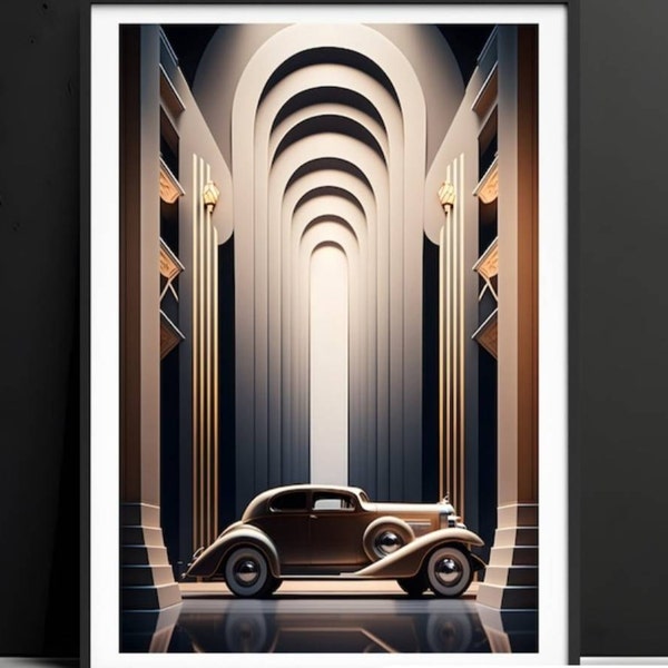 Art Deco Prints, Wall Decor, Vintage Art Print, Art Deco Poster, Art ...