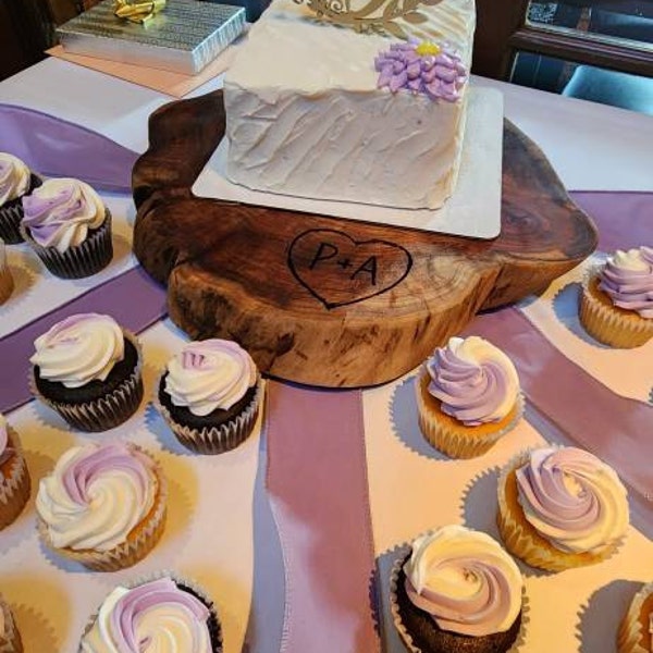 Stump Chopping Block or Wedding Cake Stand Combo 4 Thick Butcher Block ...