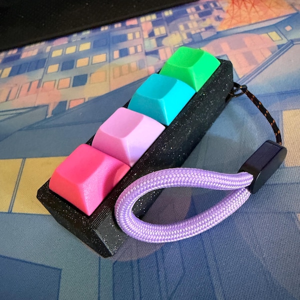Mechanical Clicky Fidget - 200+ Colors, Th 4 Key Straight W/ Strap ...