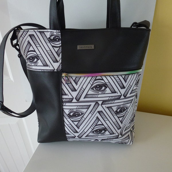 PDF Pattern - the Urban Tote Bag - Minimalist Design With 2 Options ...