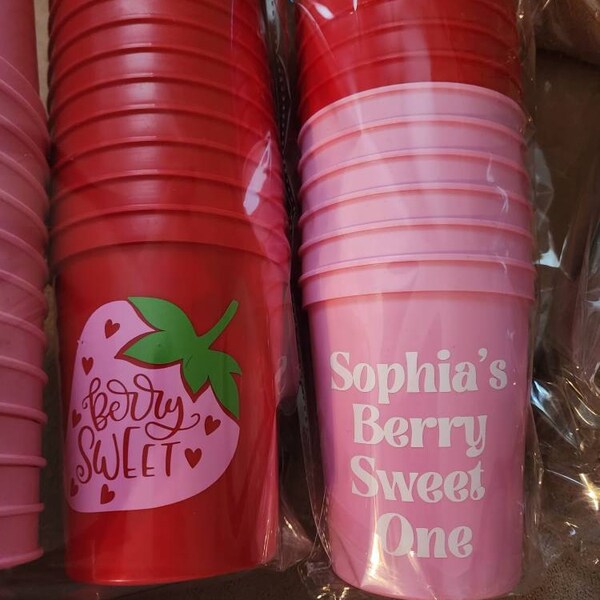 Strawberry Party Cups - Strawberry Party Decorations, Strawberry ...