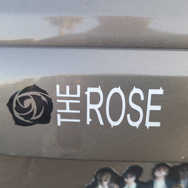 The Rose Name With Rose Logo Vinyl Decal - Etsy