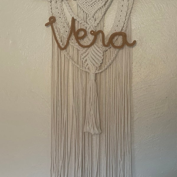 Rope Name Sign, Rope Name for Nursery, Rope Name Art, Nursery ...